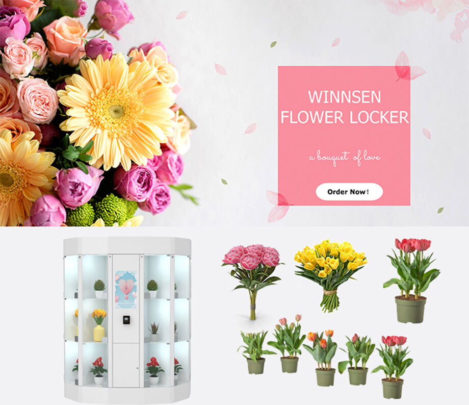 Winnsen Automatic Outdoor Flower Vending Machine For Selling Bouquets ...