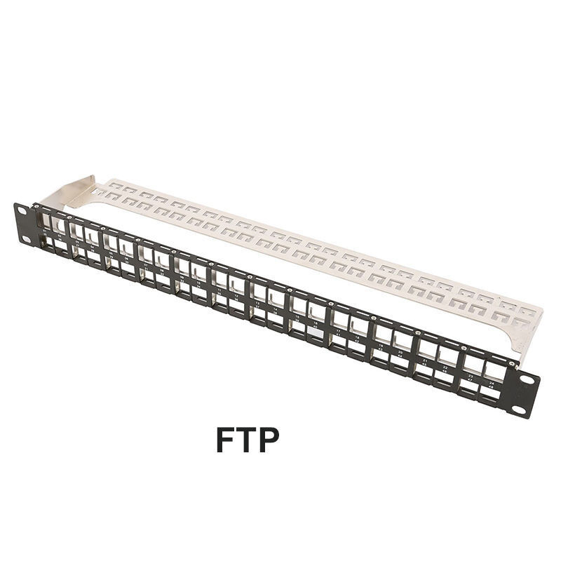 Buy China Wholesale 48 Ports Utp Ftp 1u Blank Patch Panel With Back Bar ...