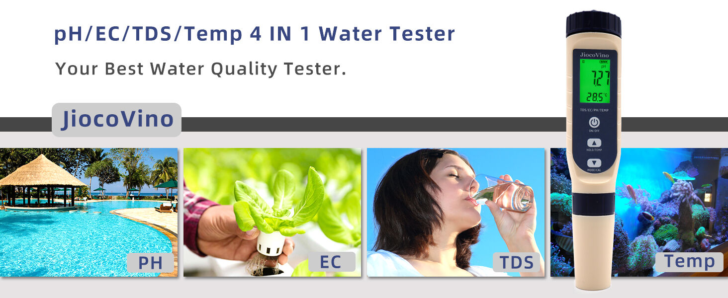 7 In 1 Ph/tds/temp/ec/salinity/sg/orp Water Quality Meter Potable Water ...