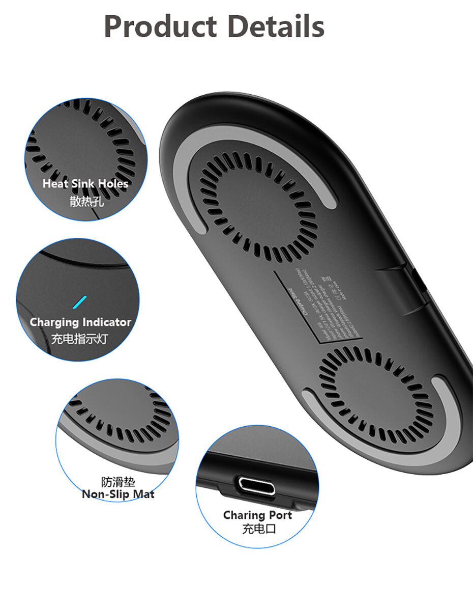 New Design W9 15w Multi-functional Magnetic 2-in-1 Charging Stand ...