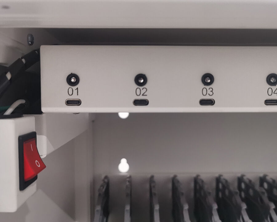 Buy China Wholesale 10 Bays Usb Type C Laptop Charging Cabinet With 45w ...