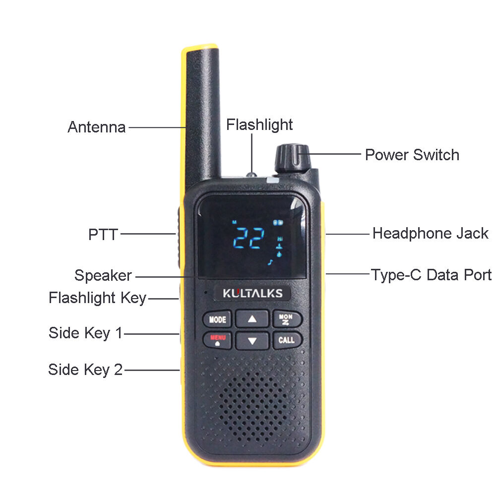 2w Uhf Kt10 Bluetooth Walkie Talkie Two Way Radio With Fcc And Ic ...