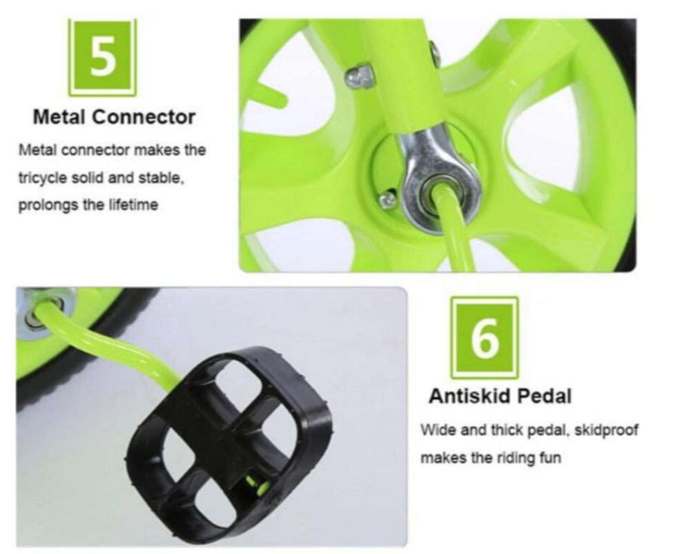 The New Children Tricycle Can Sit And Play /children Bicycle Rotating ...