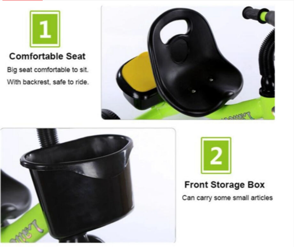 The New Children Tricycle Can Sit And Play /children Bicycle Rotating ...