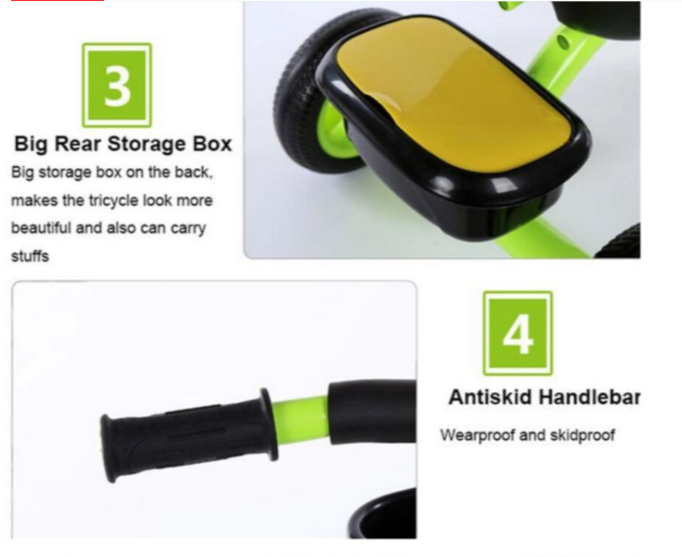 The New Children Tricycle Can Sit And Play /children Bicycle Rotating ...