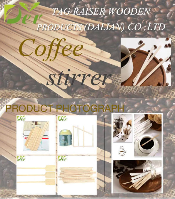 Oem & Odm Custom Printed Logo Straight Flat Wooden Tea Coffee Stirrers ...