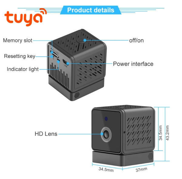 Bulk Buy China Wholesale New Tuya Wifi 1080p Mini Camera Wireless ...
