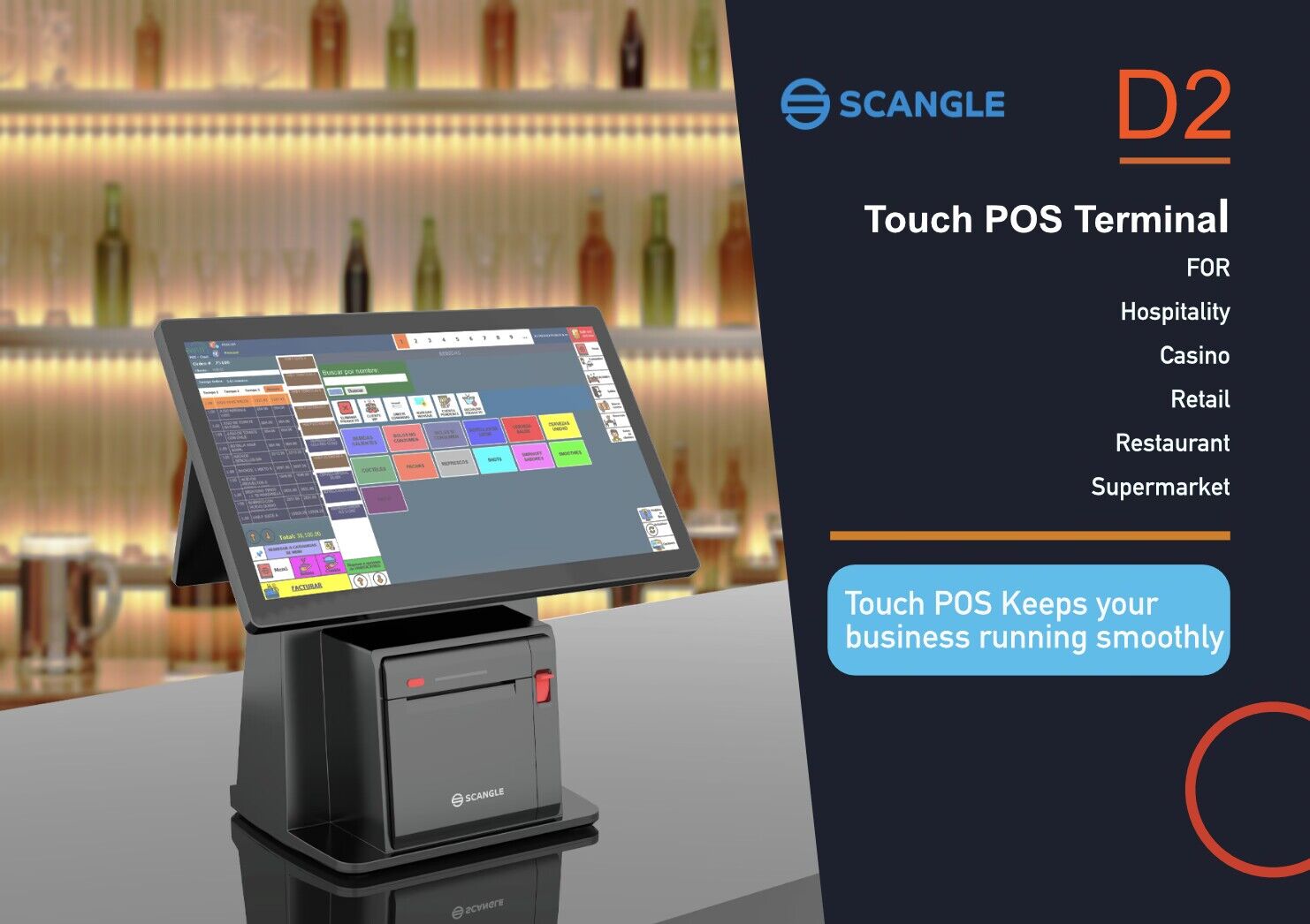 Scangle Windows Pos System 14.1 Inch Cash Register Built-in 80mm Printer - Expore China ...