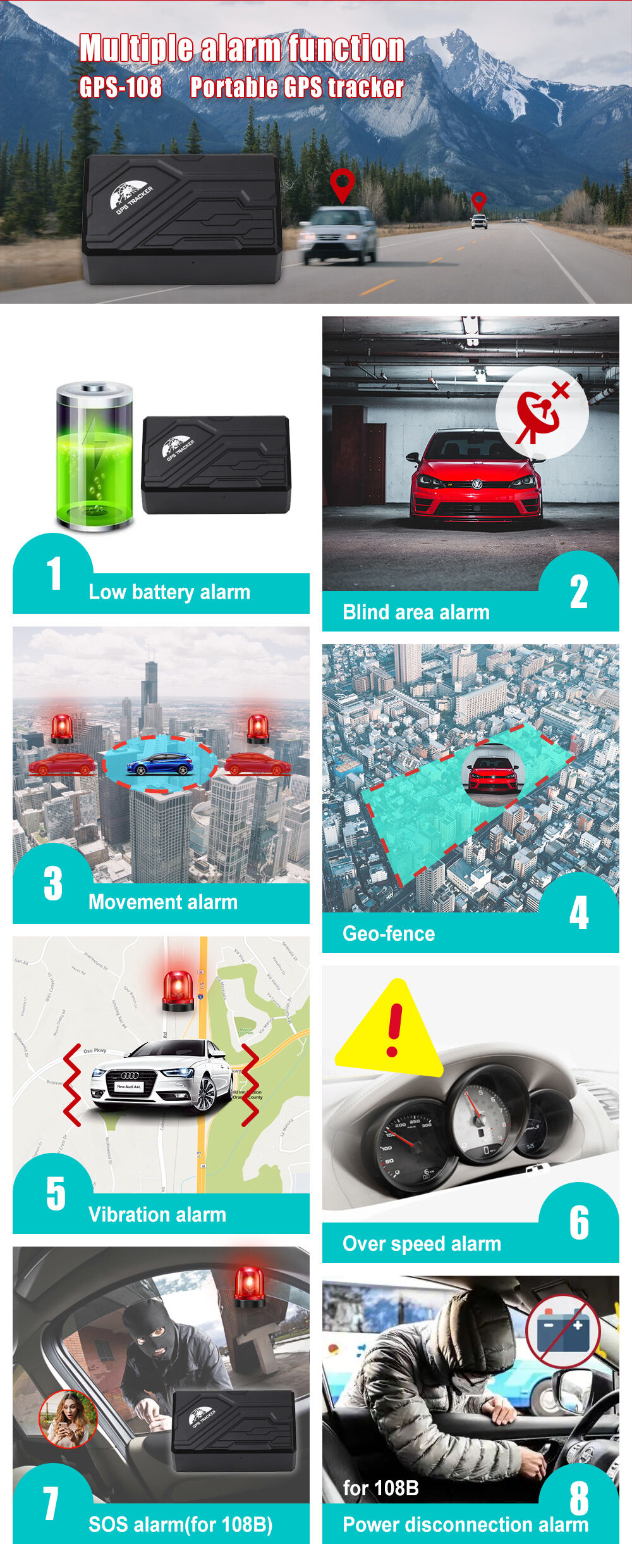 Free Installation Gps Real Time Tracker With Strong Magnetic Anti-lost ...