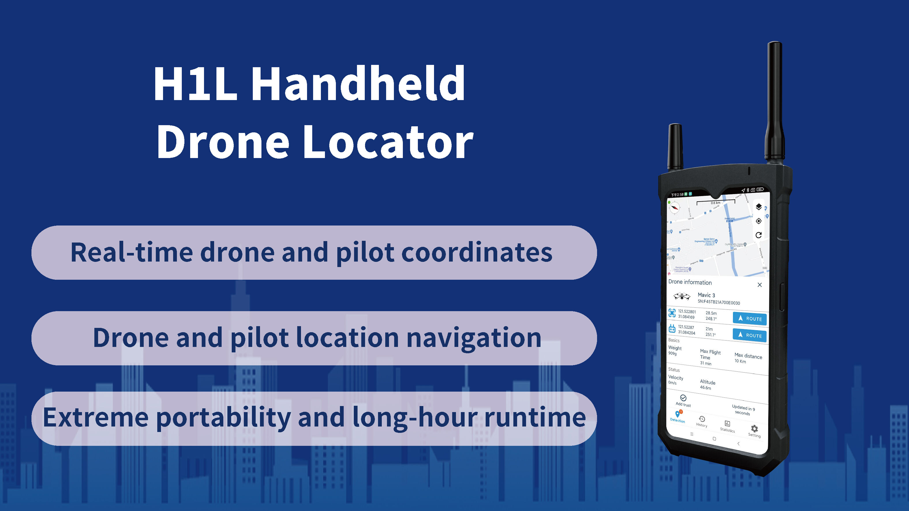 Handheld Portable Drone Monitoring Detection Equipment, Drone ...