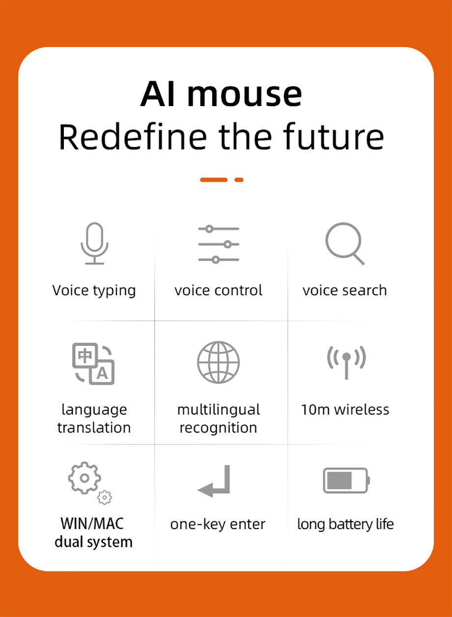 Ai Intelligence Voice Recognition Translate 28 Languages Rechargeable ...