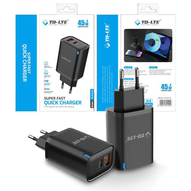 Manufacturer Private Mode Usb C Usb A 45w Charger Fast Charging Eu Us ...