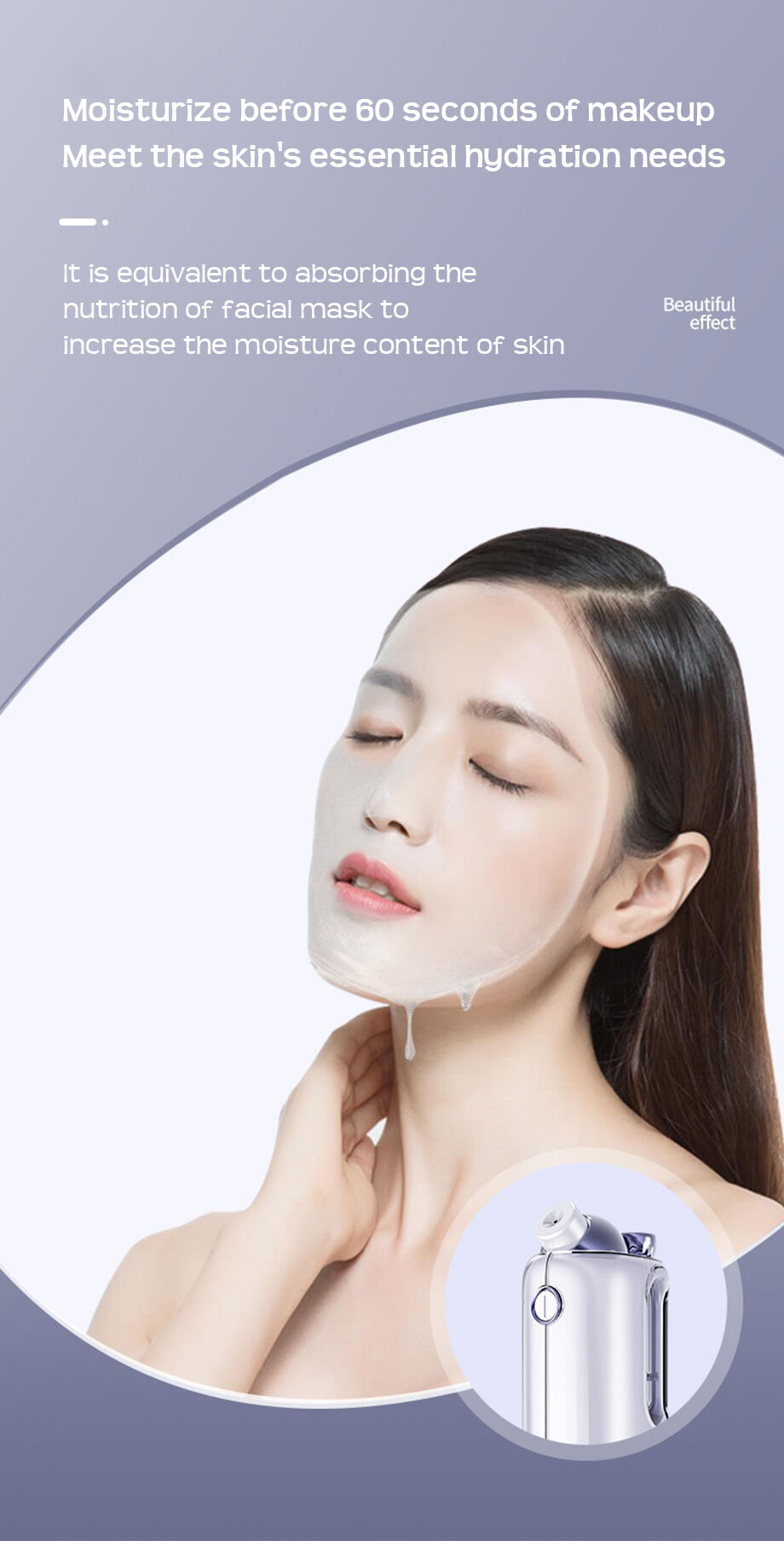 Ultrasonic Mini Portable Atomization Facial Air Purifier Diffuser ...