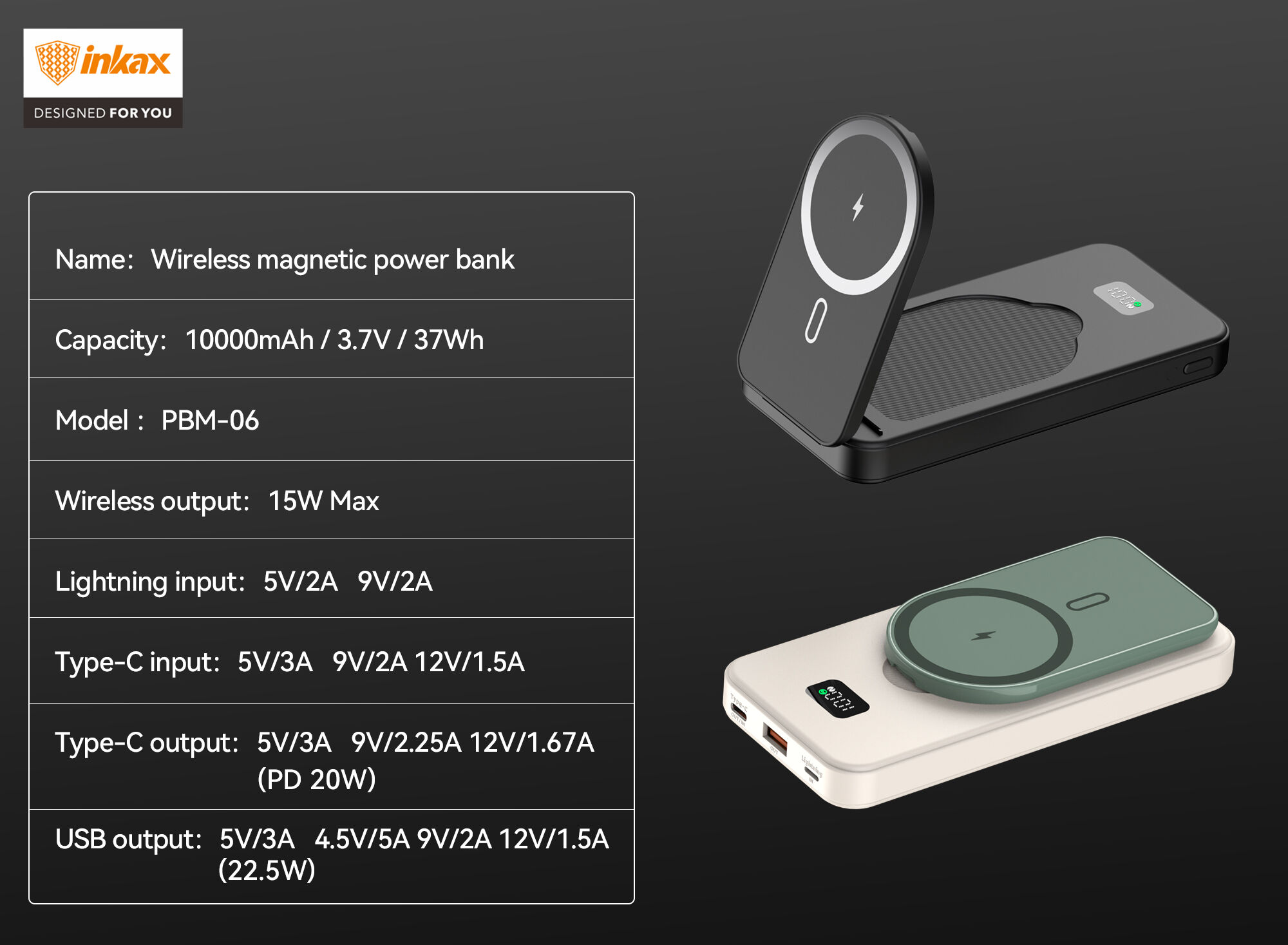 Factory Direct High Quality China Wholesale Inkax 15w Power Bank ...