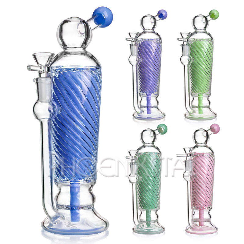 New Design Bubbler 11inches Honeycomb Perc Mixed Colors Smoking Glass ...