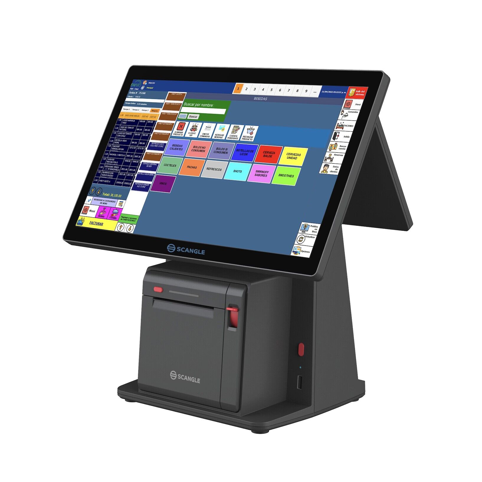 Factory Wholesale 14.1" Ips Capacitive Touch Screen Windows Pos ...