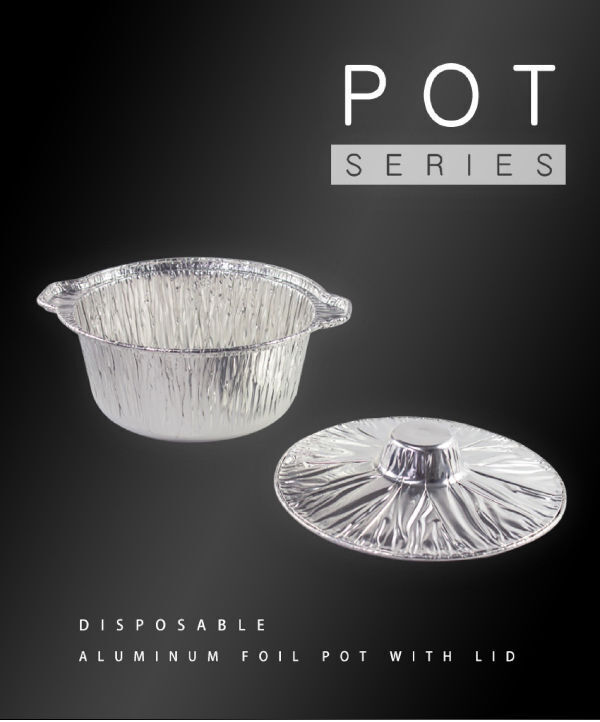 Custom Food Grade Aluminum Foil Cooking Pans Round Disposable Aluminum ...