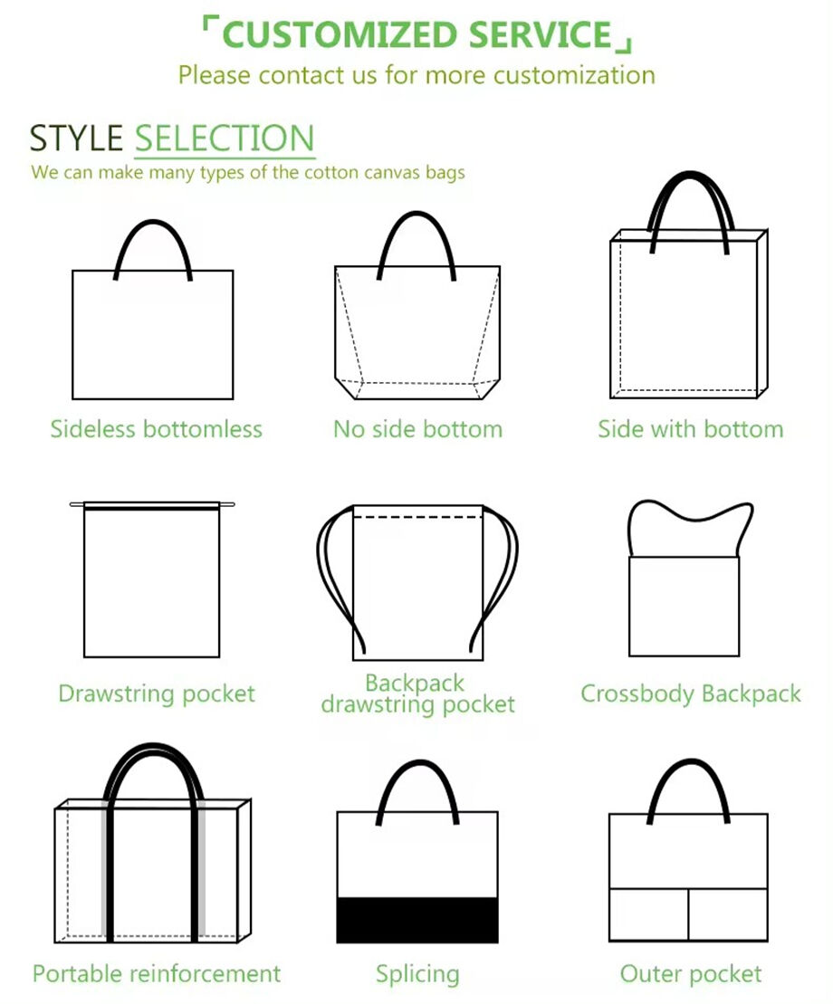 Wholesale Fashion Custom Women One Shoulder Handbag 12oz Canvas Tote ...