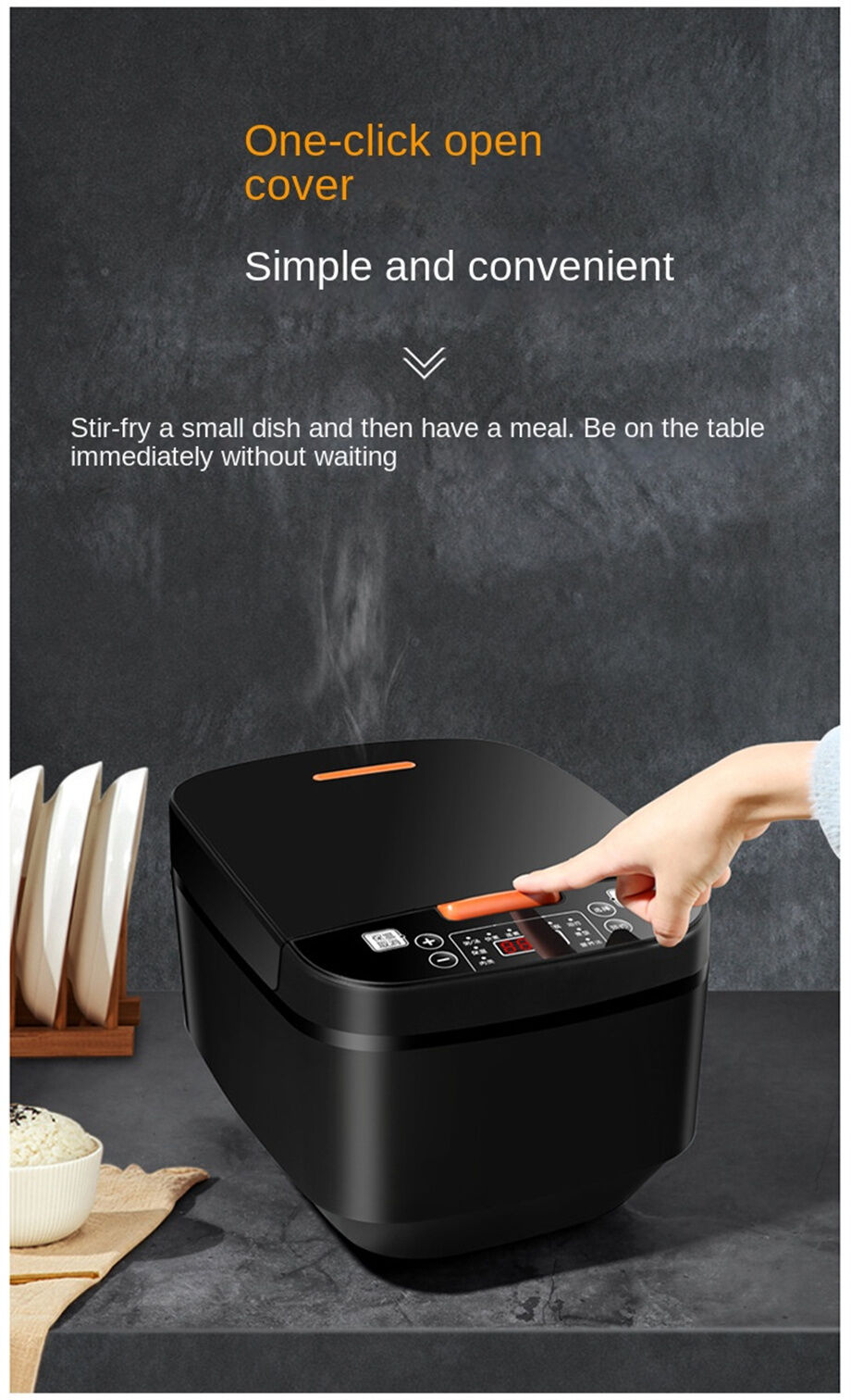 In Stock Silver Crest 5l Rice Cooker Automatic Smart Digital Touch Lcd ...