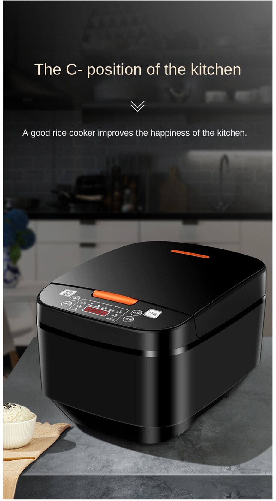 In Stock Silver Crest 5l Rice Cooker Automatic Smart Digital Touch Lcd ...