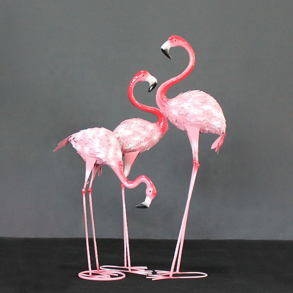 Wedding Pink Flamingo Decorations Garden Courtyard Decoration Flamingo ...