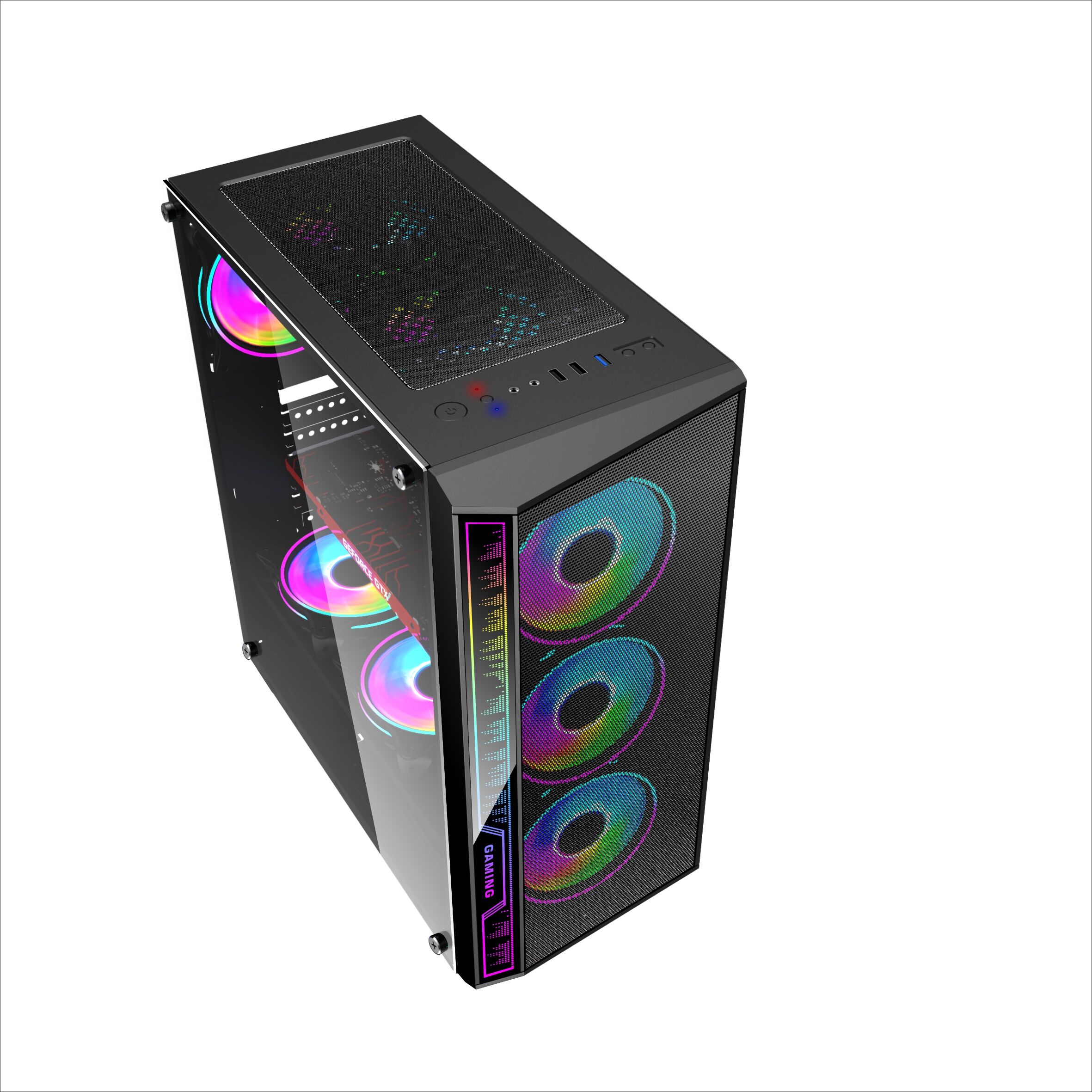 Wholesale Luxury Tempered Glass Atx Computer Case Tablet Pc Gaming Case ...