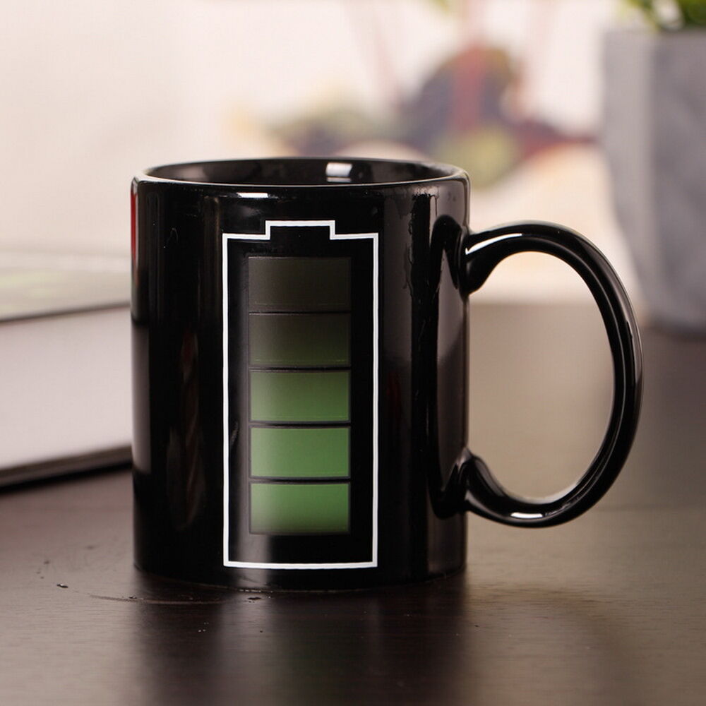 Custom Logo Ceramic 11 Oz Color Change Coffee Mug Black Magic Cup ...