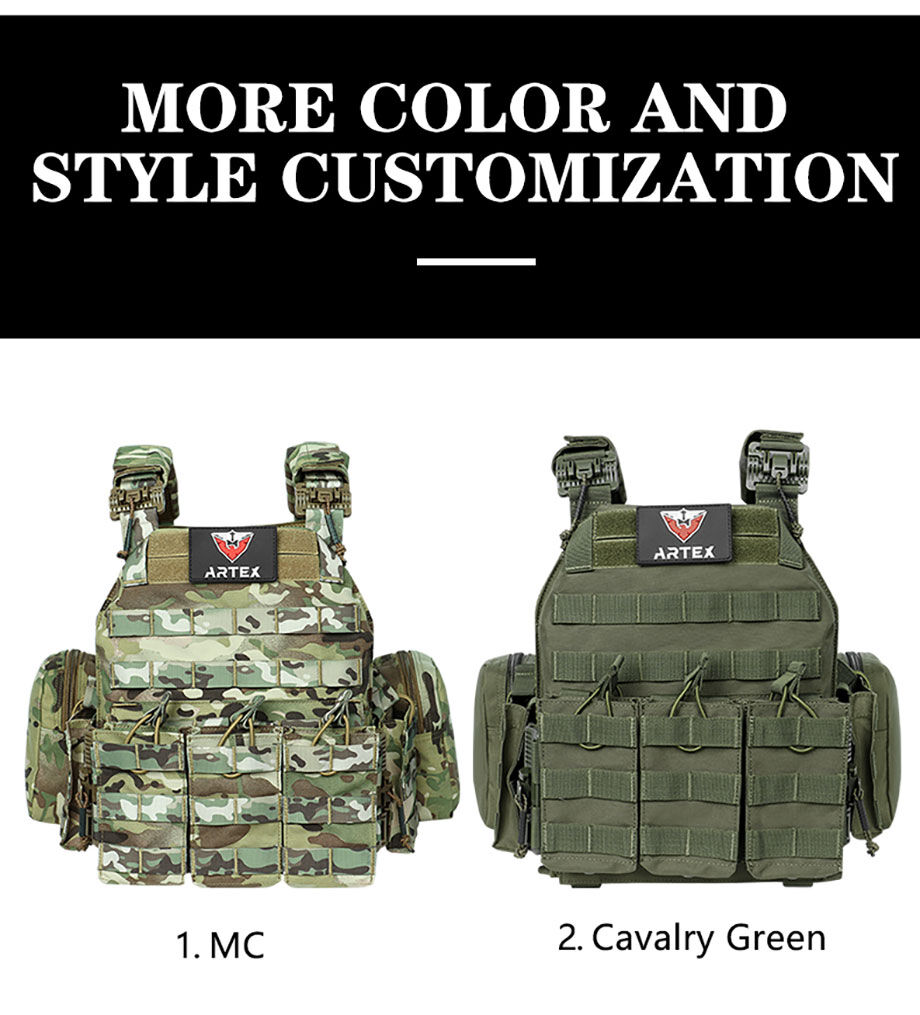 Artex 1000d Fabric Quick Releaseable 6094 Tactical Vest With Triple ...