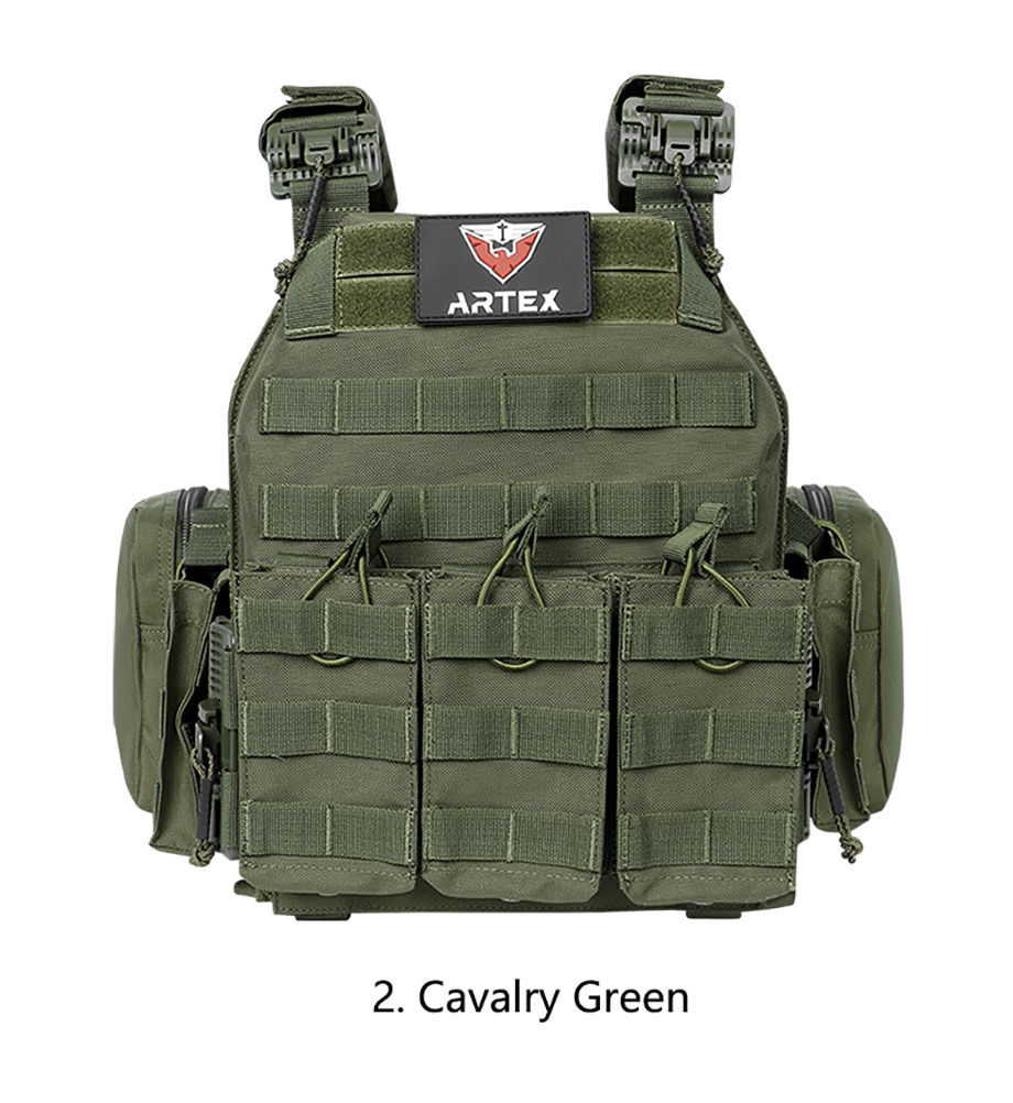 Artex 1000d Fabric Quick Releaseable 6094 Tactical Vest With Triple Magazine Pouch Hunting Vest ...