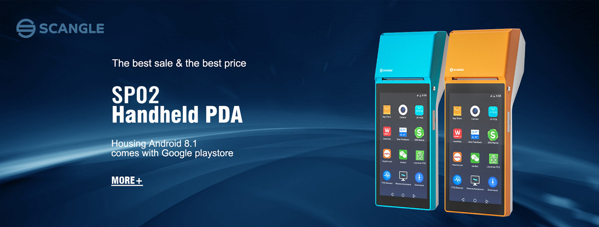 Scangle Sp02 Android Pos Machine Handheld Pos For Online Orders ...