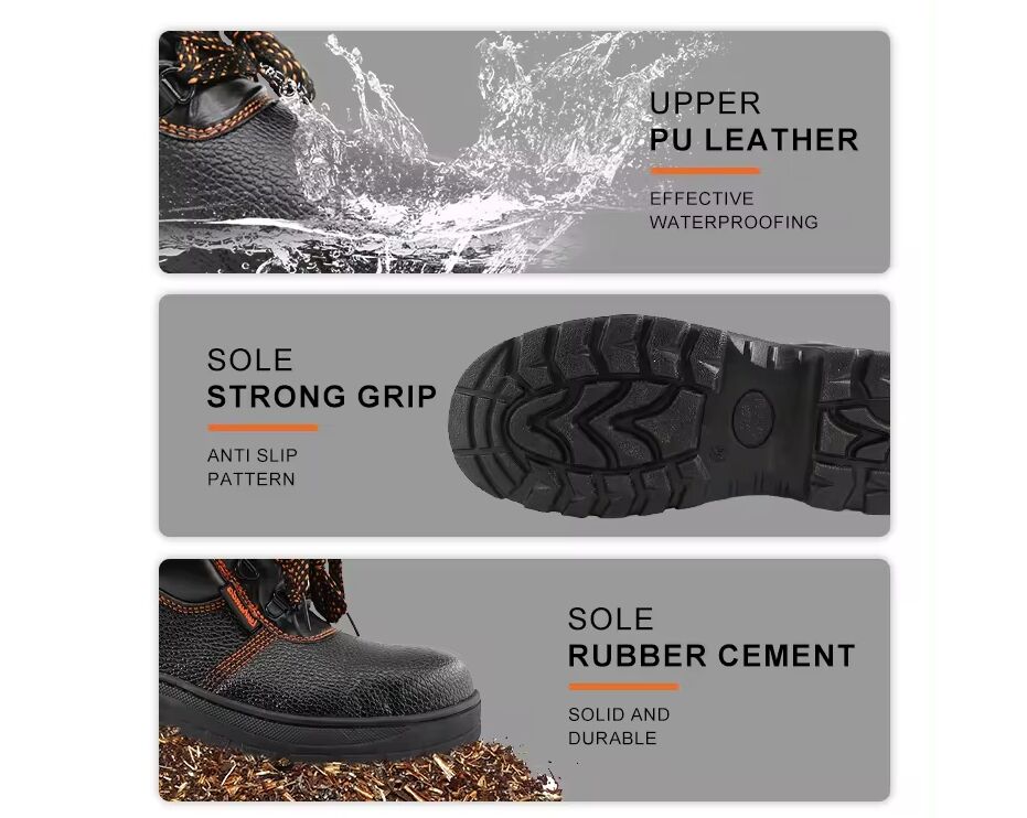 New Fashion Water-proof Slip Oil Resistant Steel Toe Insulated Rubber ...