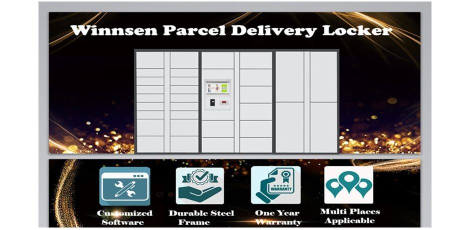 Parcel Delivery Electronic Locker Smart Locker Provider With Shipping ...