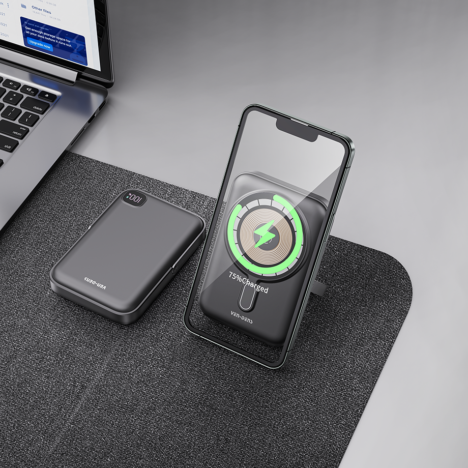 Magnetic Power Bank 10000mah Strong Magnetic Fast Charging Power Bank ...