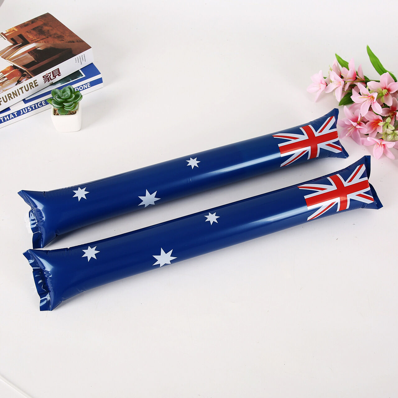 Wholesale Custom Cheer Sticks Inflatable Balloons Noisemaker ...