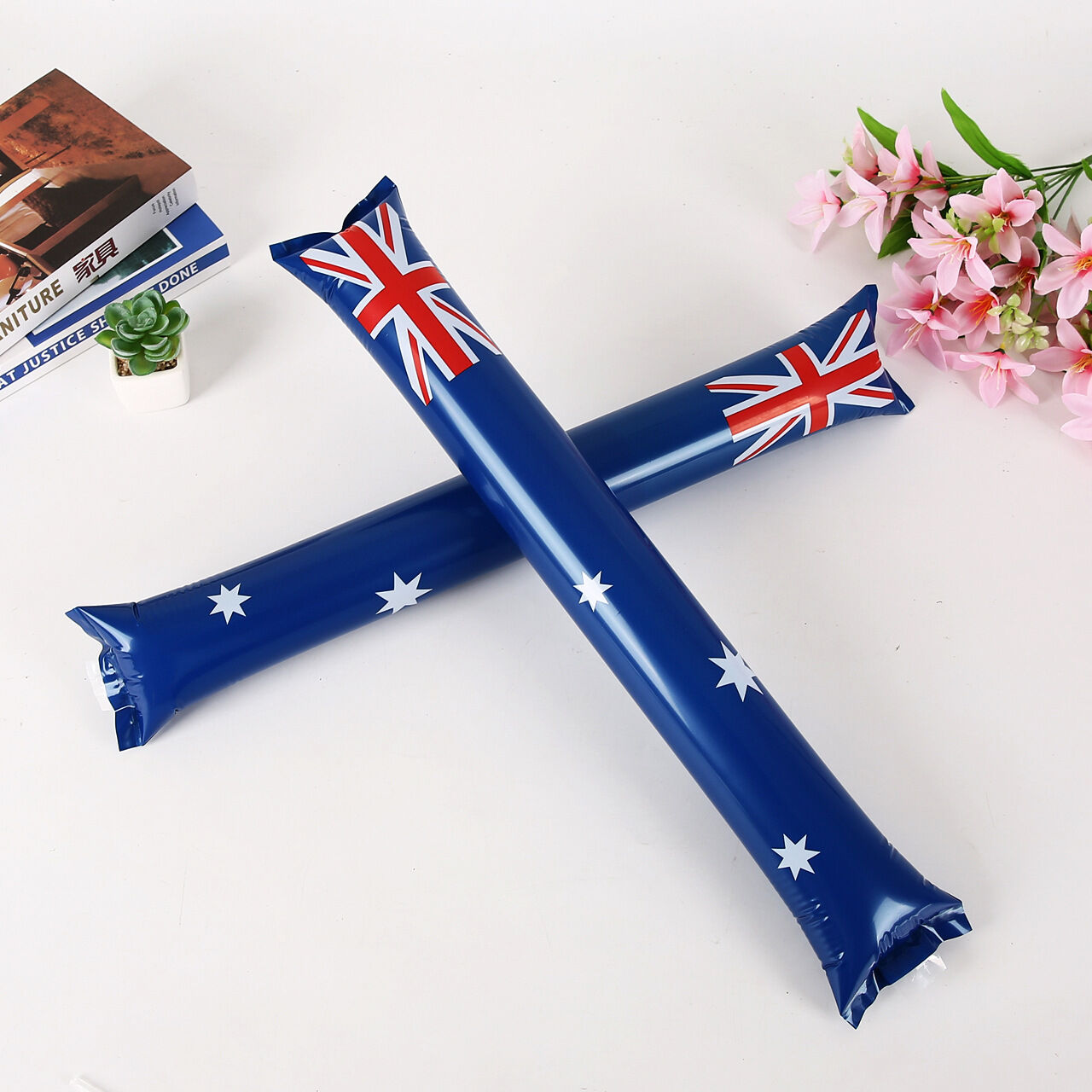 Wholesale Custom Cheer Sticks Inflatable Balloons Noisemaker ...