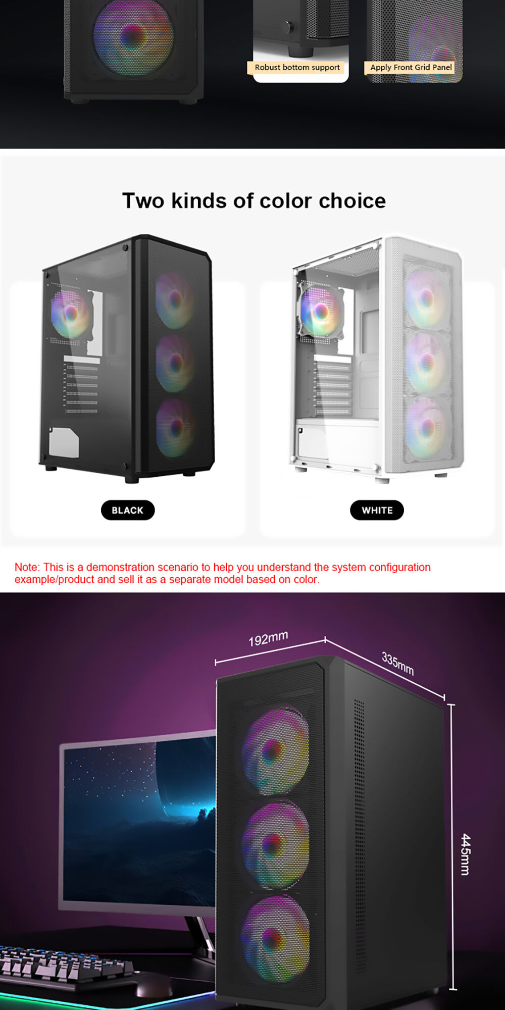 Factory 2024 Gamer Computer Case Support Rtx-3090 Pc Cases Customize ...