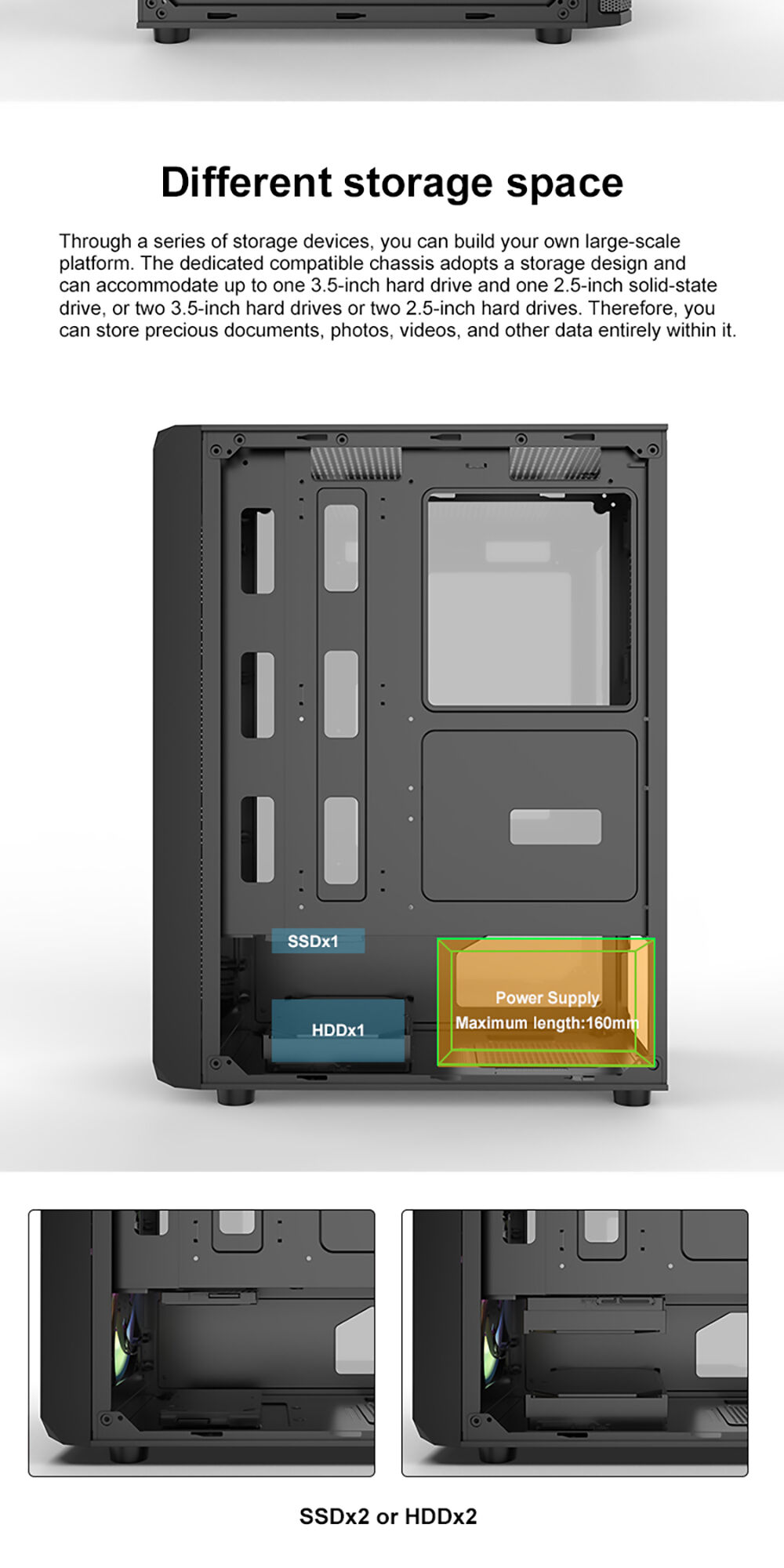 Factory 2024 Gamer Computer Case Support Rtx-3090 Pc Cases Customize ...