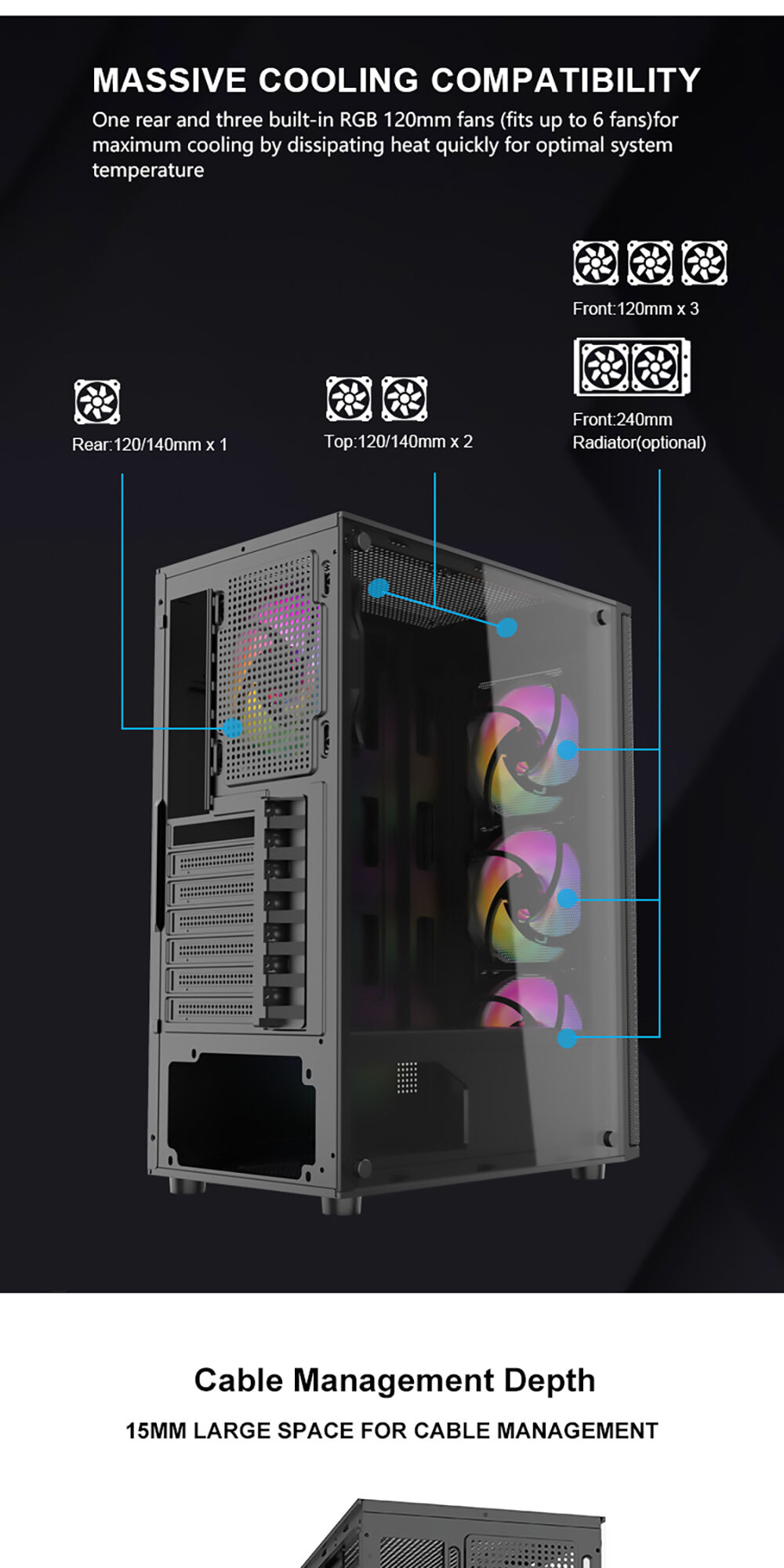 Factory 2024 Gamer Computer Case Support Rtx-3090 Pc Cases Customize ...