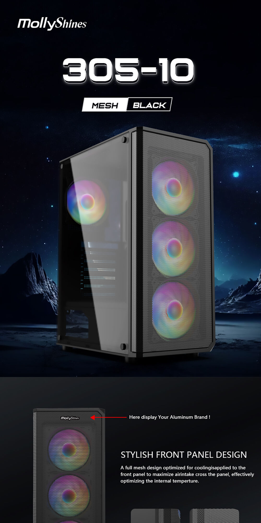 Factory 2024 Gamer Computer Case Support Rtx-3090 Pc Cases Customize ...