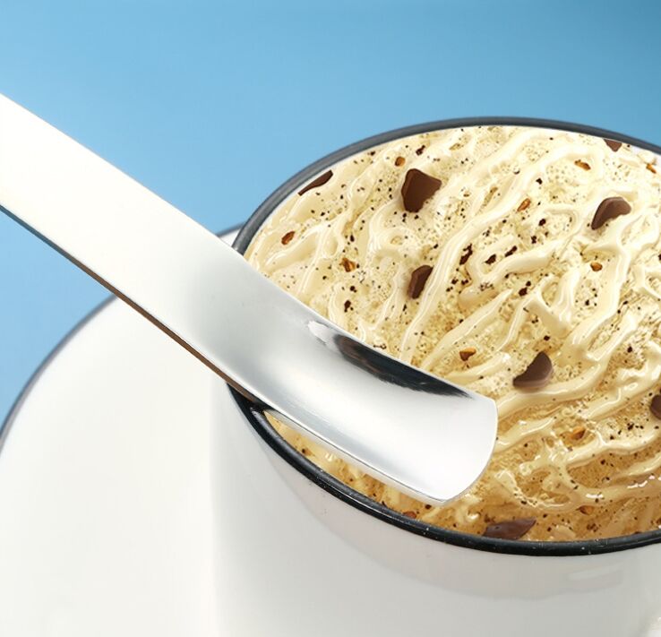 Wholesale 304 Stainless Steel Ice Cream Spoon Mixing Spoon Long Handle ...