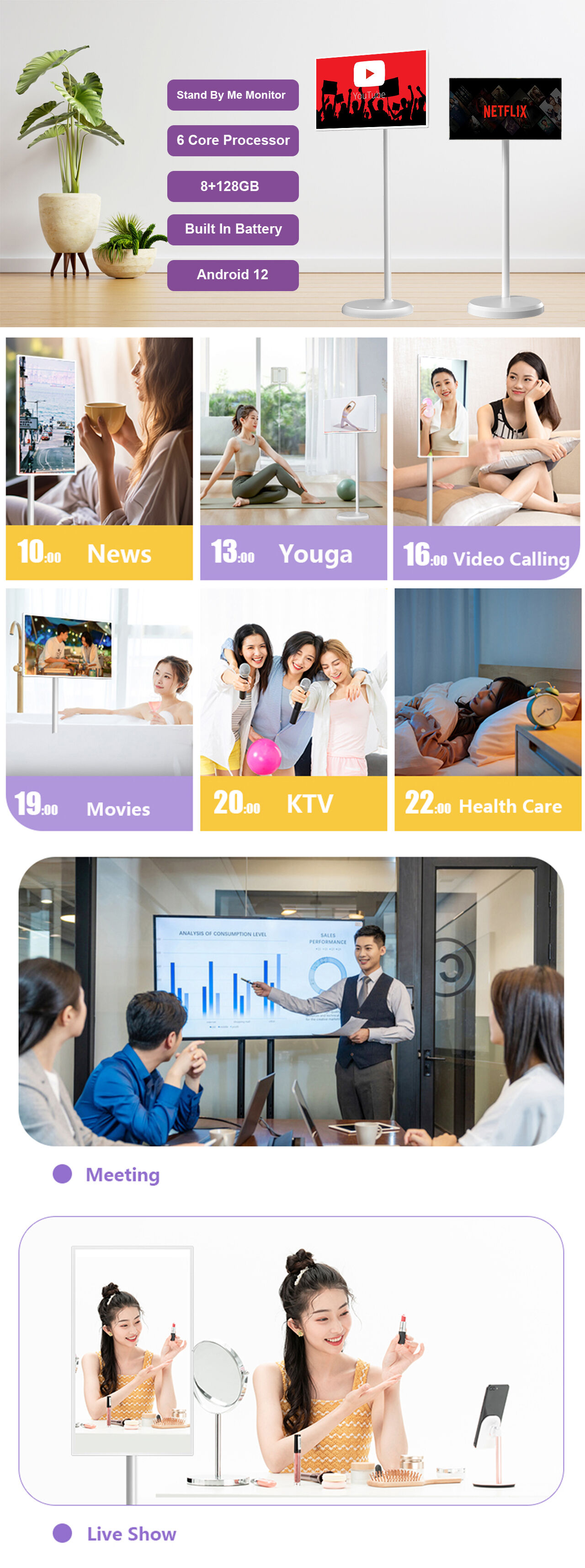 Bulk Buy China Wholesale Oem Factory 32inch Smart Touch Screen Indoor Wireless Entertaiment ...