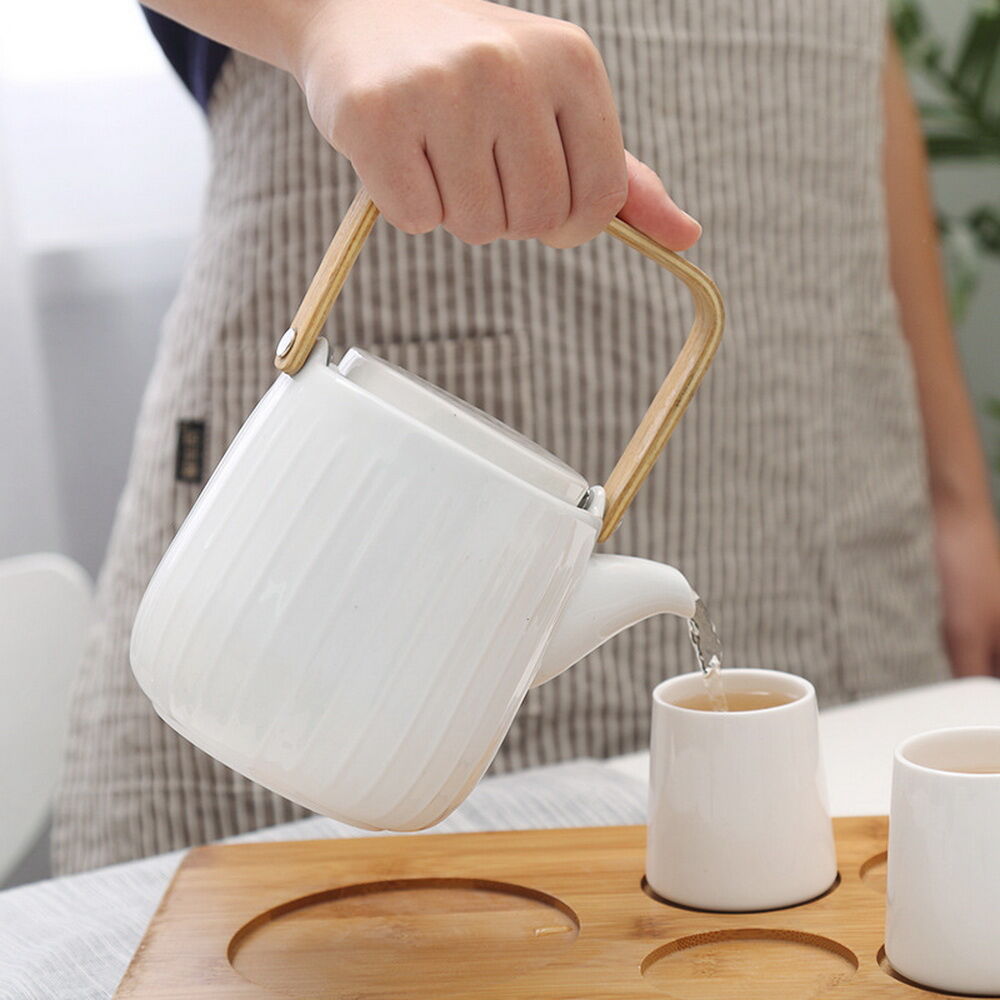 Ceramic Cup Tea Set Of White Tea Cups Nordic Tea Gift Set Porcelain ...