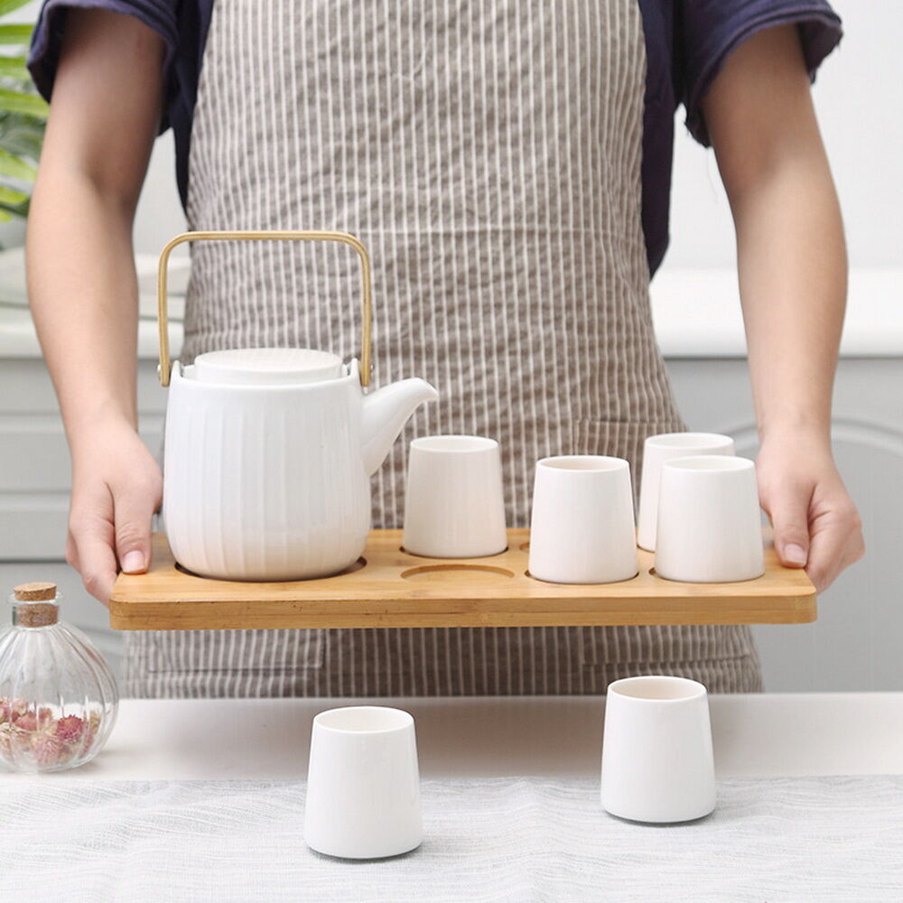Ceramic Cup Tea Set Of White Tea Cups Nordic Tea Gift Set Porcelain ...