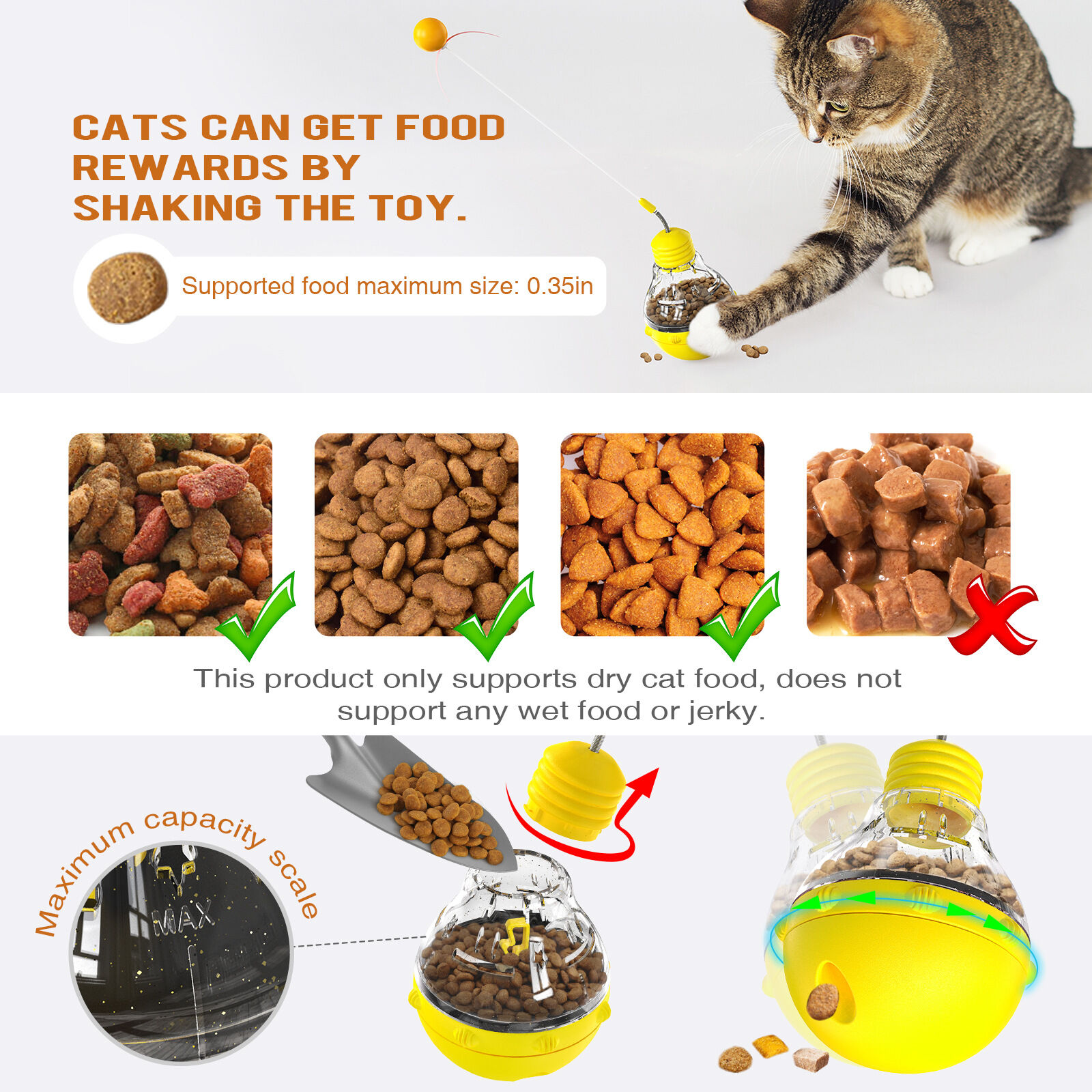 Buy China Wholesale Wholesale Pet Toy Interactive Cat Toy Cats Rotating ...