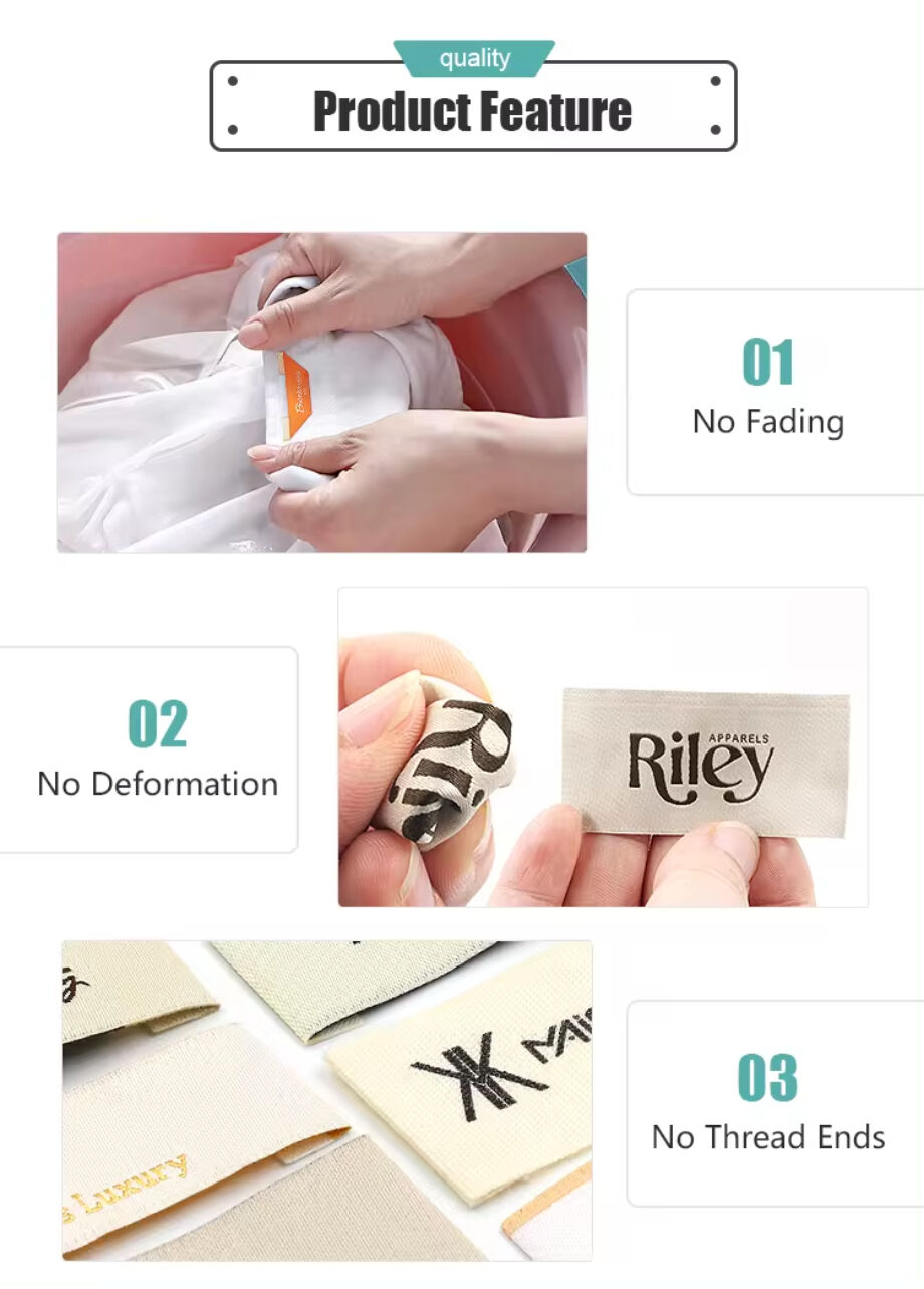 Cotton Brand Name Woven Labels Custom Made Shirt Clothing Label - China ...