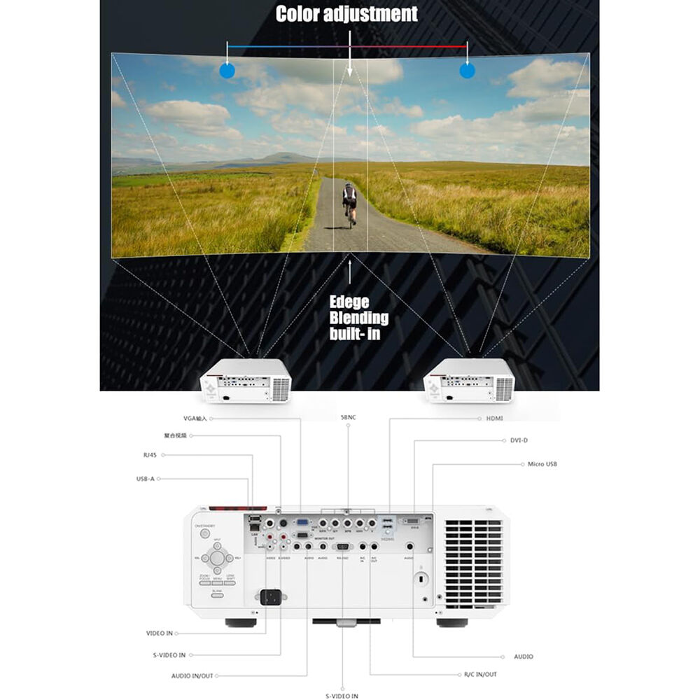 Edge Blending Built In Lcd Native 1080p 10000 Lumens Full Hd Full Hd 3d ...