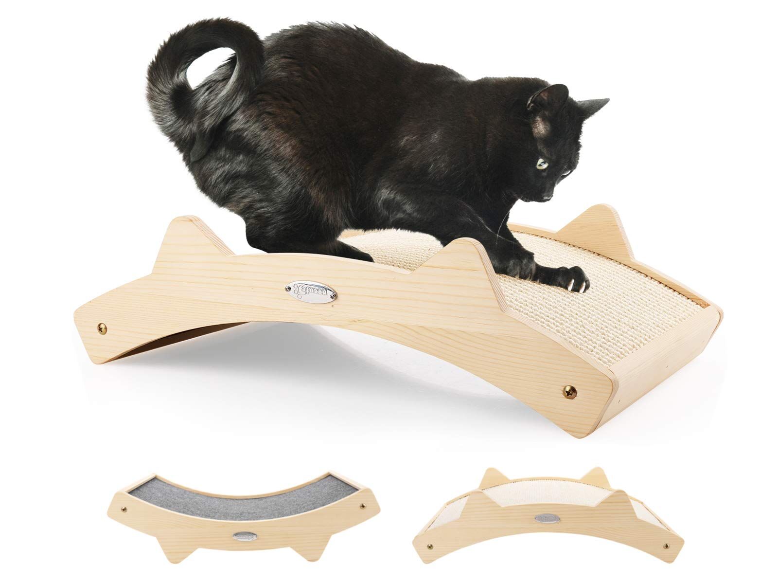 Cat Scratchers For Indoor Cats, Double-sided Cat Scratcher With Natural ...