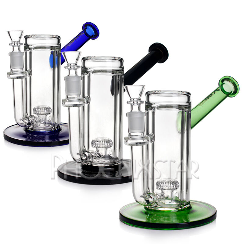 8 Inches Phoenix Star Double Layers Glass Mixed Colors Bubbler Smoking ...