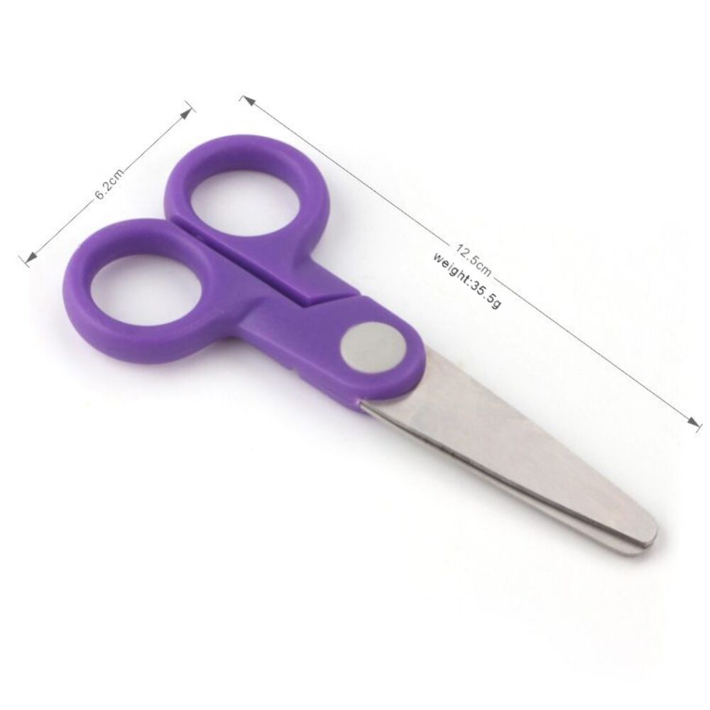 Colorful Handle Child School Scissors Safe 4.75" Paper Scissors, School ...