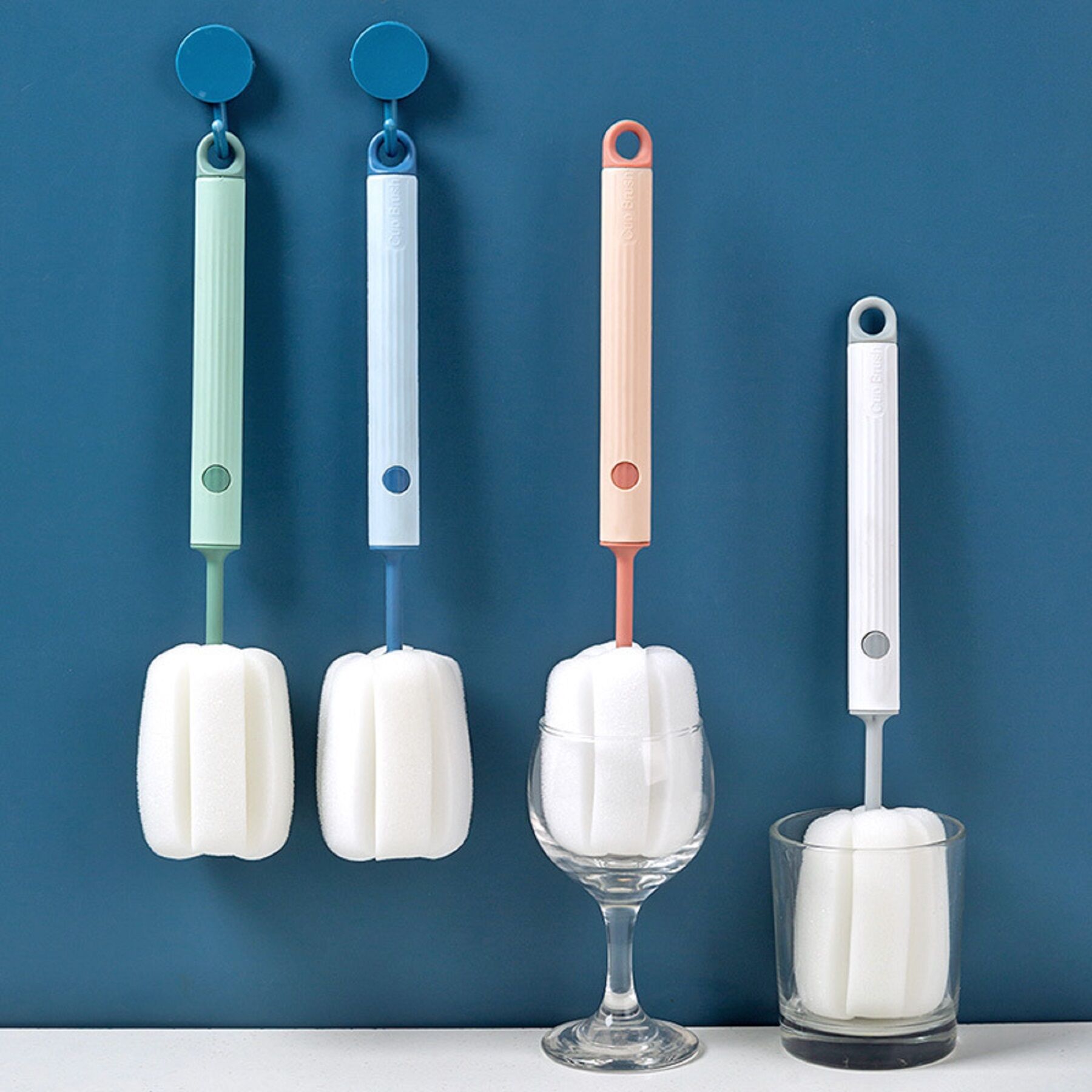 Cup Brush Insulation Cup Sponge Wipe Baby Bottle Brush Easy To Clean ...